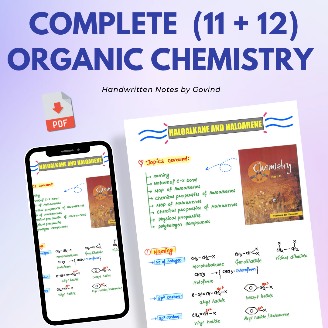 Complete Organic Chemistry (11th + 12th) Notes – Govind NEET